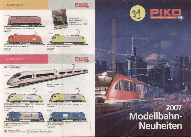 CATALOGO PIKO HO 2007 Modellbahn Neuheiten Spur HO 1:87 D aa EUR 6,00 ...