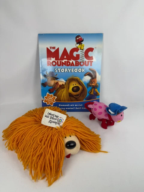 VINTAGE 1993 THE MAGIC ROUNDABOUT DOUGAL PLUSH TOY RARE GOLDEN GIFTS ...