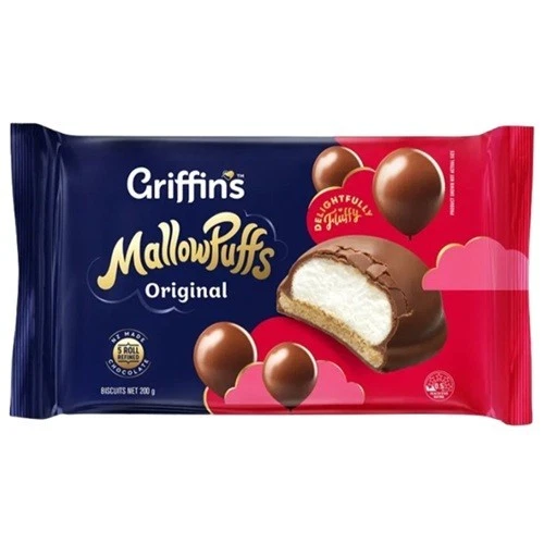 908847 4 X 200G Packet Griffins Mallowpuffs Original Marshmallow ...