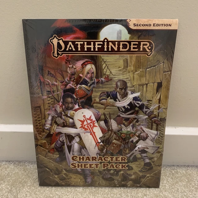 PATHFINDER RPG GAME Character Sheet Pack Second Edition Paizo PZ02202 ...
