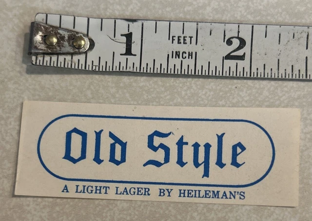VINTAGE HEILEMAN’S OLD Style Light Lager Beer Bottle Neck Label £3.92 ...