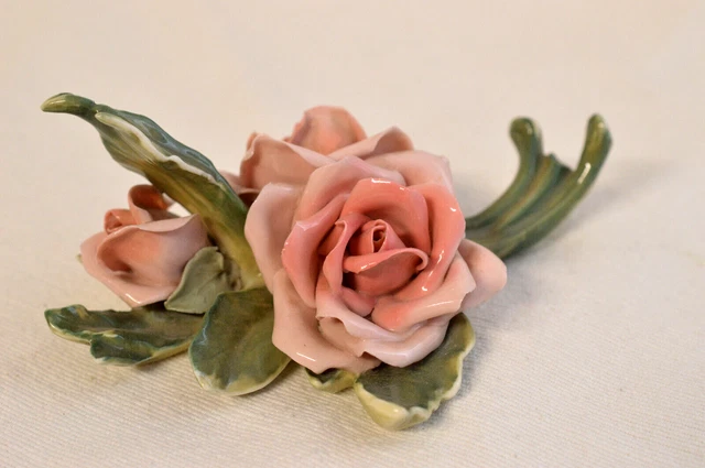 PLASTISCH PORZELLAN ROSE - Manufaktur Ens Thüringen - Handarbeit EUR 58 ...