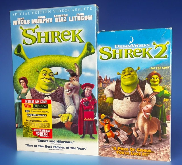 DREAMWORKS MOVIE LOT Shrek, Shrek 2, Shrek The Third, & Shrek The Halls ...