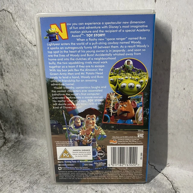 TOY STORY VHS Video Classic Walt Disney 1995 Tom Hanks Tim Allen £4.99 ...