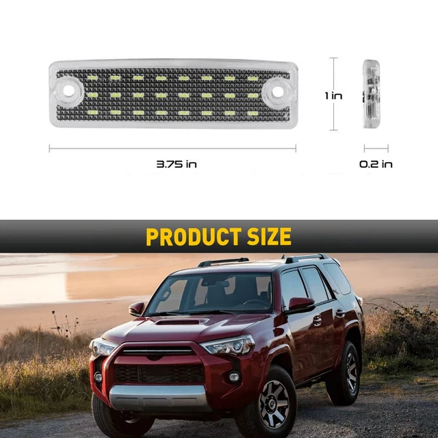 PLATE LED LICENSE Lamp Tag Assembly Light Replacement For 4Runner ...