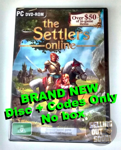 THE SETTLERS ONLINE (Disc+Codes Only) PC game NEW! +$50 BONUSES +4000 ...
