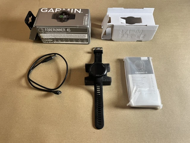 GARMIN FORERUNNER 45 GPS Running Watch, Black, Size 42mm £46.00 ...