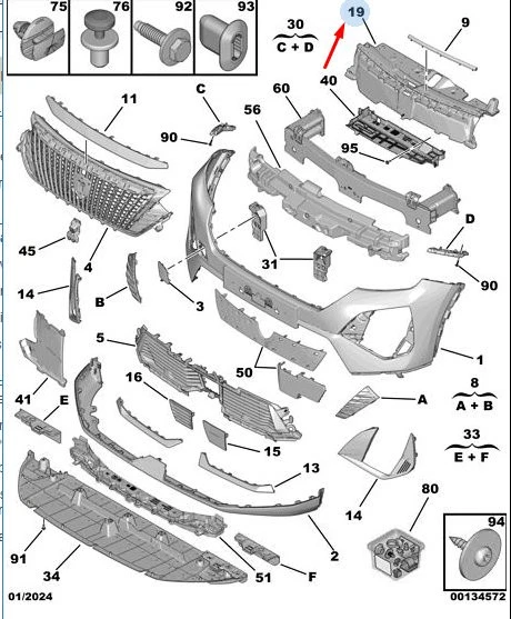 PEUGEOT 2008 MK2 Front Bumper Valance 16924167XT NEW GENUINE £224.04 ...