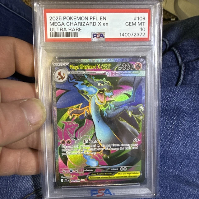 2025 POKÉMON MEGA Charizard X ex #109 – PSA 10 Gem Mint – Ultra Rare ...