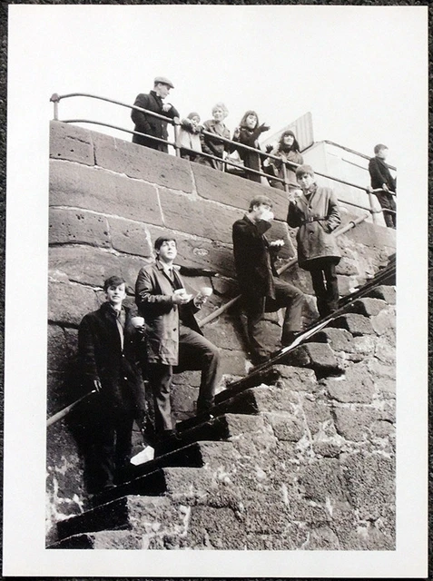 THE BEATLES POSTER Page . 1963 Steps Of The River Mersey Liverpool ...