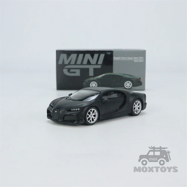 MINI GT 1:64 Bugatti Chiron Super Sport 300 Matte Black LHD Model Car £ ...