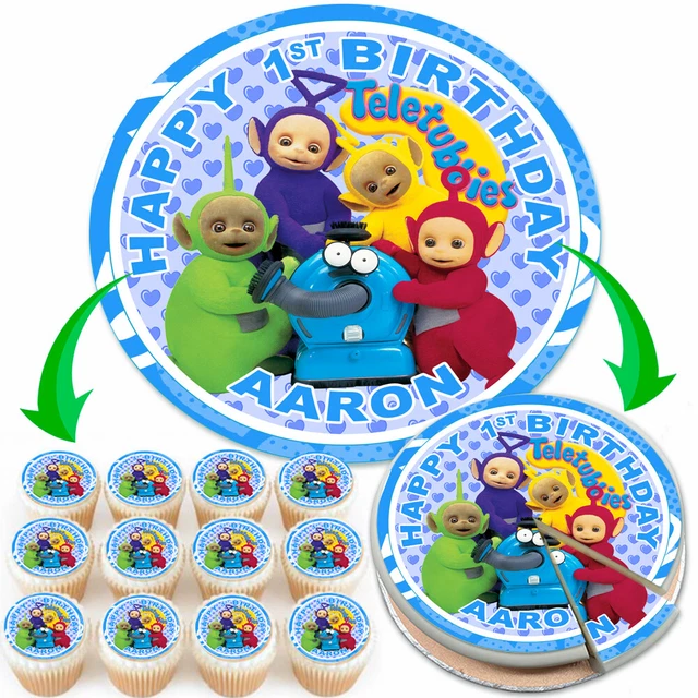 TELETUBBIES ANNIVERSAIRE COMESTIBLE Topper & Cupcake Toppers ...