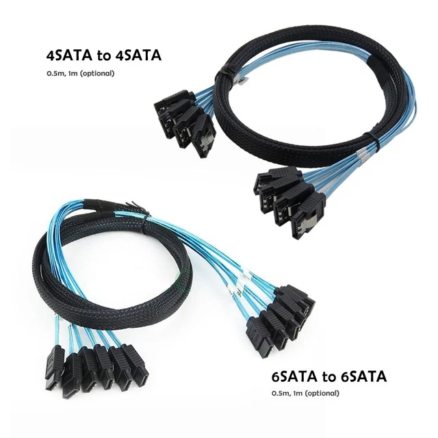 SATA 3.0 III 6Gbps SAS Cable for Server SATA 7 Pin to SATA 7 Pin Data ...