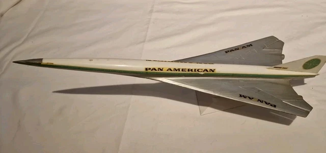 PAN AM BOEING SST Supersonic Clipper MODEL preBuilt. Revell? Vintage ...