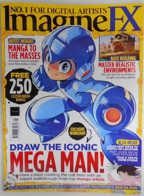 IMAGINE FX MAGAZINE May 2025 Draw the iconic Mega Man! + Manga to the ...