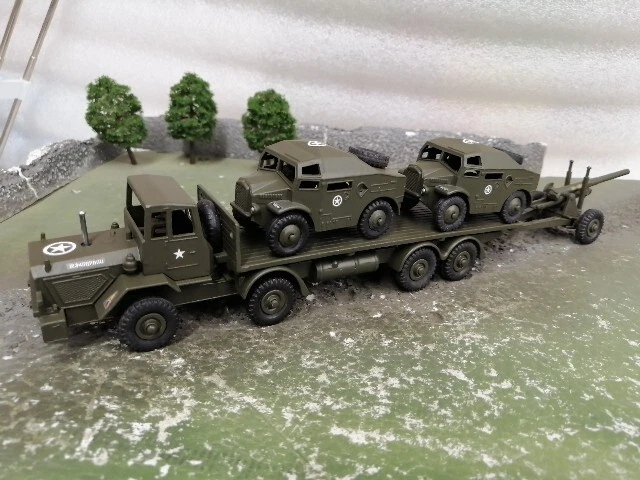 VINTAGE MILITARY U. S. Army Artillery Tractor 688 Transporter & Gun ...