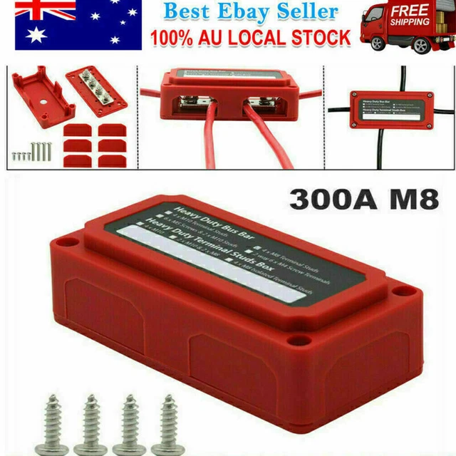 AU BUS BAR Power Distribution Box Terminal Block 300 amp Heavy Duty 12V ...