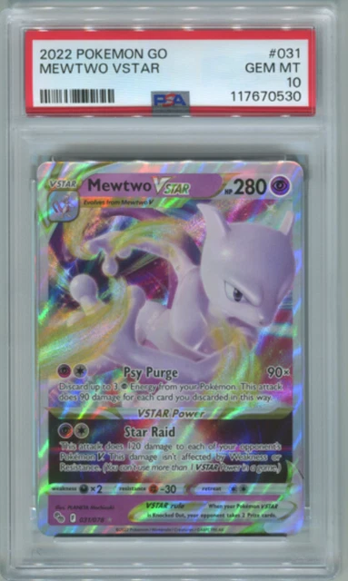 POKÉMON MEWTWO VSTAR 031/078 Pokemon Go PSA 10 GEM MINT EUR 39,99 - PicClick DE