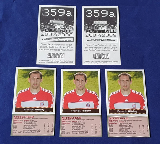 PANINI FUSSBALL BUNDESLIGA 07/08 2007/2008, Franck Ribery Extra Sticker ...