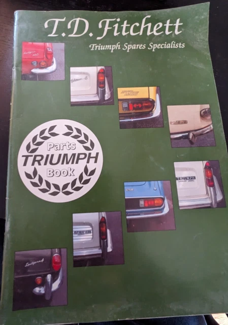 T.D FITCHETT TRIUMPH Spares Specialists Brochure 1980s? £6.52 - PicClick UK