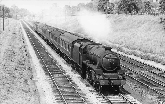 PHOTOGRAPH GWR 5093 Steam Locomotive Swindon Works (GWR/BR) 1941 6x4 £6 ...