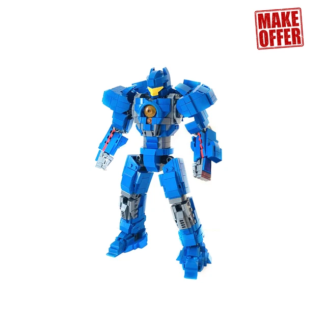 MOC: BLUE MECH Robot Model from Sci-Fi Movie 886 Pieces Building Toys ...