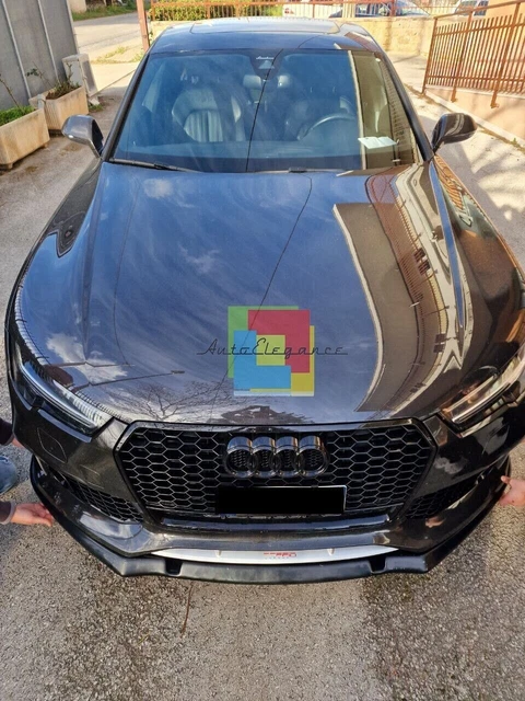 POUR AUDI A7 PARE-CHOCS AVANT NOIR BRILLANT Audi A7 4G FL 2014 S7 SLINE EUR 179,00 - PicClick FR