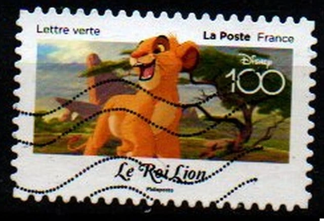 FRANCE OBLITÉRÉ 2023 timbre adhésif de la série Disney : Le Roi Lion EUR 0,50 - PicClick FR