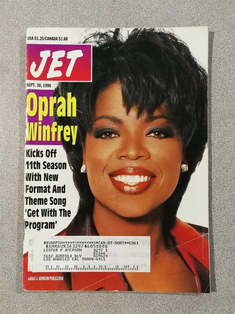 JET MAGAZINE SEPTEMBER 30, 1996 - Oprah Winfrey New Format & Theme Song ...