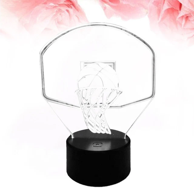 3D LAMP VISUAL Light Basketball Style Touch Control Colorful Night ...