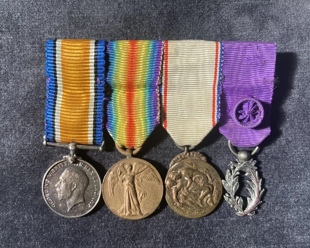 WW1 MINIATURE MEDAL Group £60.00 - PicClick UK