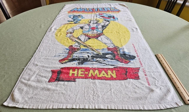 COOL 1983 VINTAGE He-Man Masters of Universe Beach / Bath Towel Franco ...