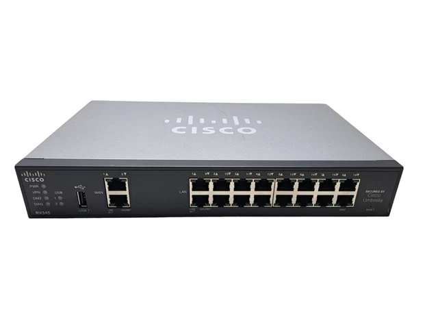 CISCO RV345 | 16-Port Gigabit with Dual WAN VPN Router *READ* $94.29 ...