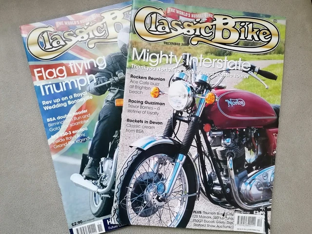 CLASSIC BIKE MAGAZINE 2 Copies NOVEMBER - DECEMBER 2000 £5.00 - PicClick UK