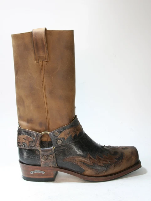 15495 SENDRA BIKERBOOTS Blues Flota Tang Borr. Barbados Stitched Boots ...