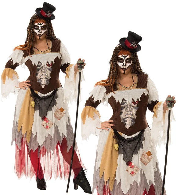 CONJURE FEMME FEMMES Sorcière Docteur Voodoo Costume Déguisement ...