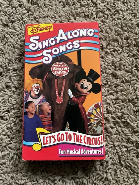 DISNEY SING-ALONG SONGS VHS LET'S GO TO THE CIRCUS! £8.44 - PicClick UK