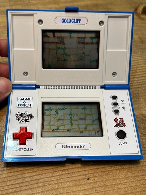 PRISTINE NINTENDO GAME & Watch Gold Cliff Vintage Game 1988 Model MV-64 ...