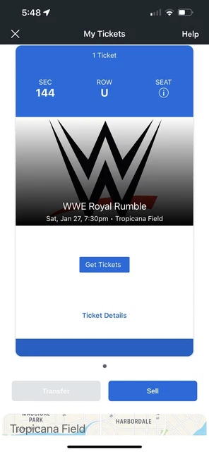 WWE ROYAL RUMBLE 2024 Ticket £237.01 - PicClick UK