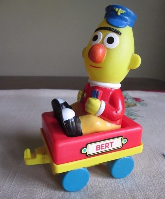 SESAME STREET TYCO VINTAGE Bert Train Car from Big Bird's Wind Up £7.04 ...