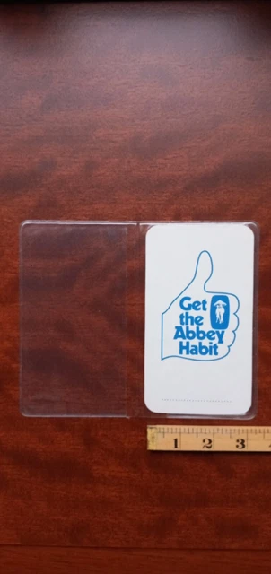 ABBEY NATIONAL BUILDING Society Plastic Passbook Holder Wallet blue and ...