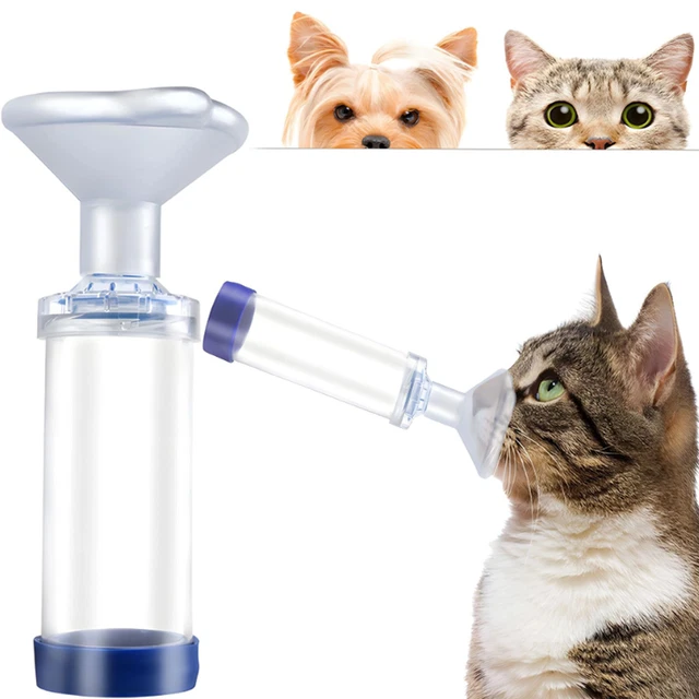 FREE-SPACE CAT/DOG INHALER Spacer Feline/Cannie Aerosol Chamber Inhaler ...