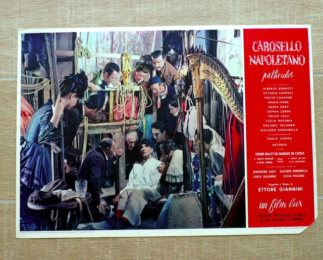 NEAPOLITAN CAROUSEL POSTER photo envelope Ettore Giannini Sophia Loren ...