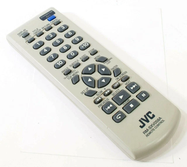JVC RM-SXV058A DVD Remote Control Original Genuine L230 £5.45 - PicClick UK