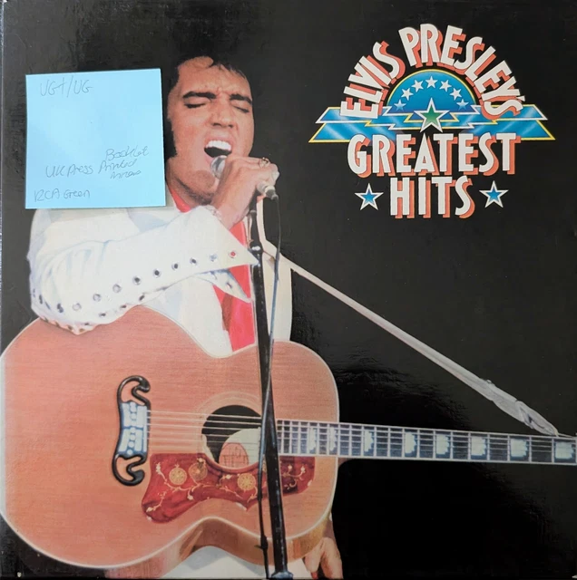 ELVIS PRESLEY GREATEST Hits Vinyl Record Box Set VG+/VG GELV 6A ...