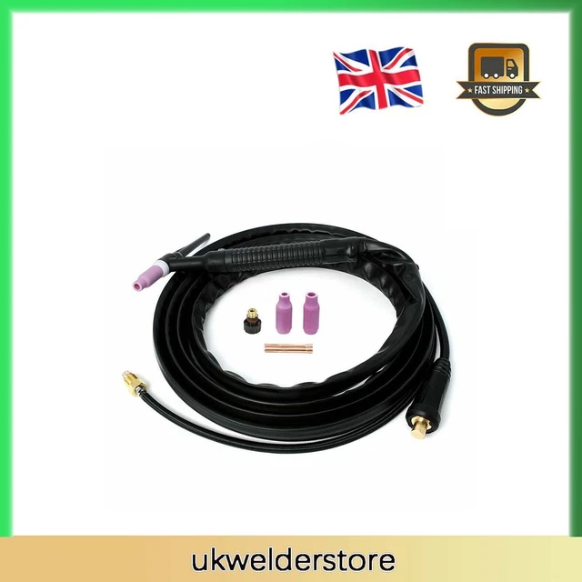 WP26V TIG WELDING Gun Cable with European Connector WP-26V 13ft Tig ...