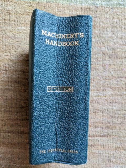 MACHINERY’S HANDBOOK 15TH Edition 1954 Thumb Index £30.00 - PicClick UK