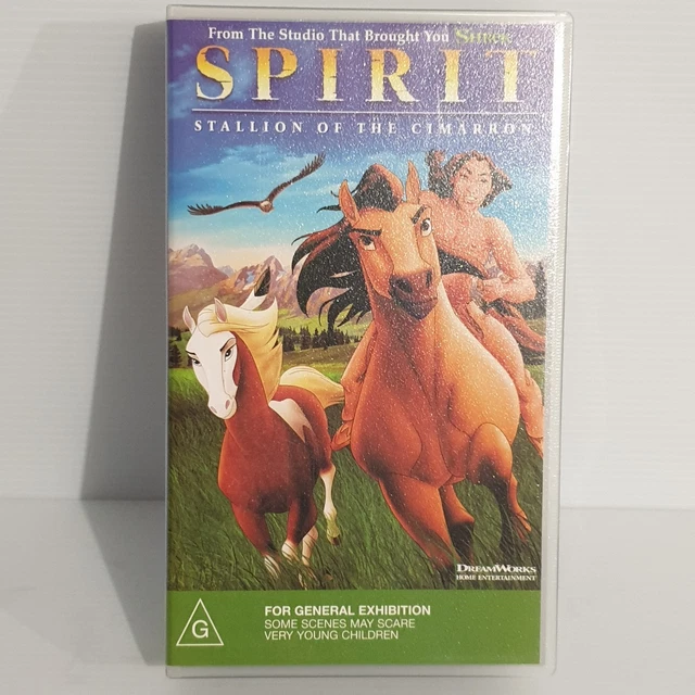 VHS SPIRIT STALLION Of The Cimarron Dreamworks 2002 G Rated Childrens ...