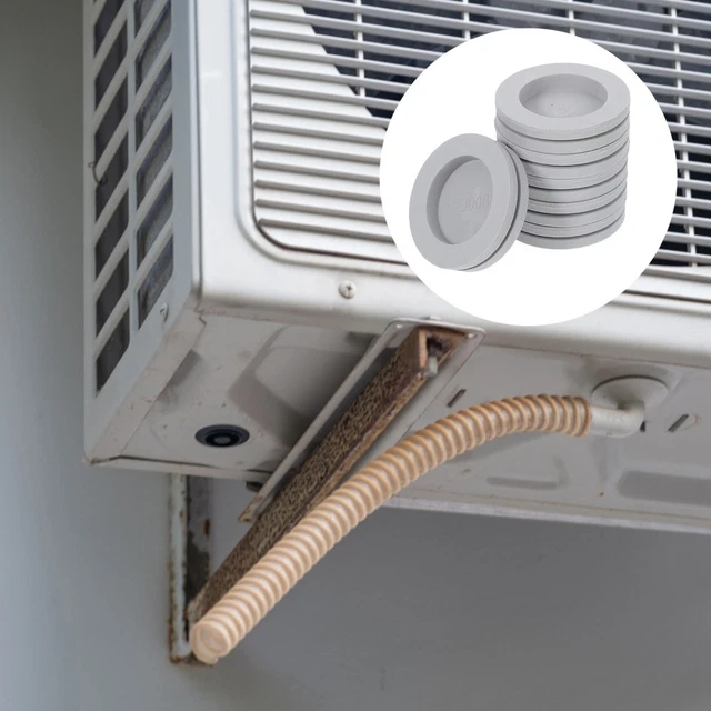 6 PCS PORTABLE Ac Drain Hole Cap Air Conditioning Adapter Conditioner ...