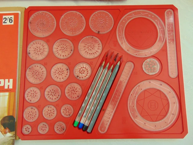 VINTAGE 1967 DENYS Fisher SPIROGRAPH - complete £20.00 - PicClick UK